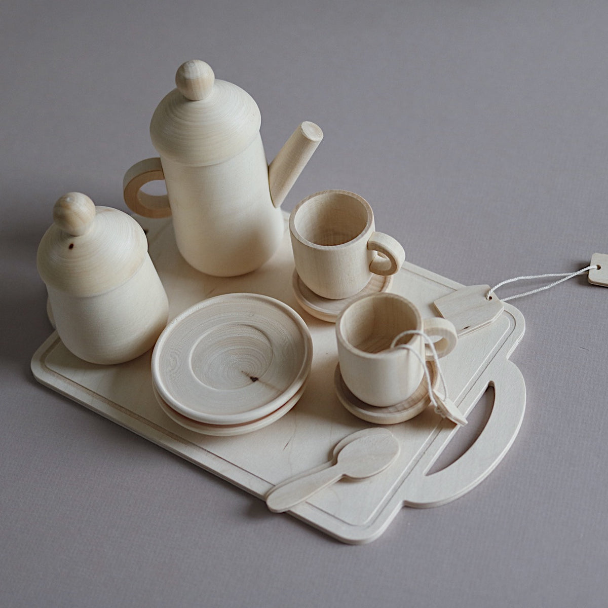 Handcrafted Wooden Tea Set - Natural – Happy Little Folks