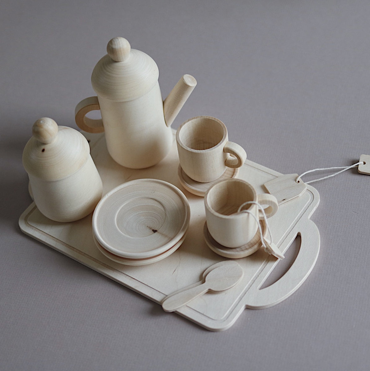 Handcrafted Wooden Tea Set - Natural – Happy Little Folks